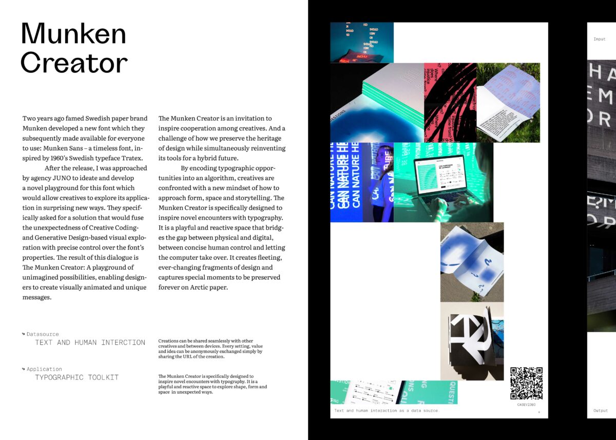 Munken Creator. Impetuous typographic experimentation – inspiration beyond boundaries. • Patrik ...